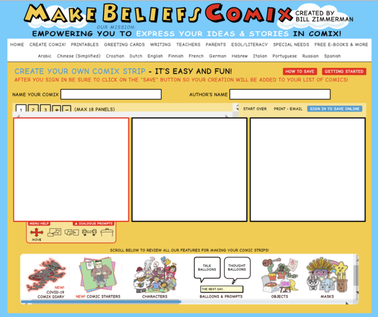 Comic Strip Vocabulary Activity - Vocabulary Luau