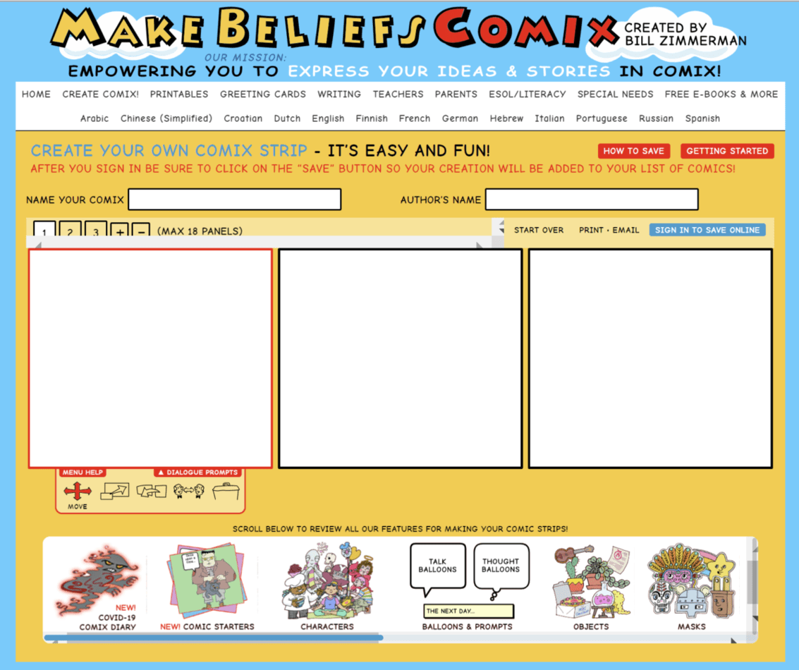 Comic Strip Vocabulary Activity - Vocabulary Luau