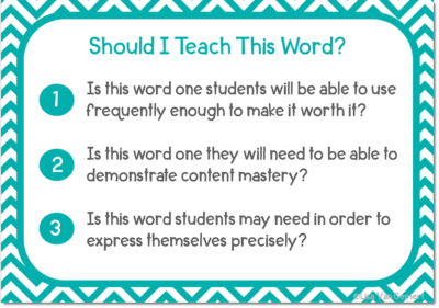 How to Choose Which Vocabulary Words to Teach - Vocabulary Luau