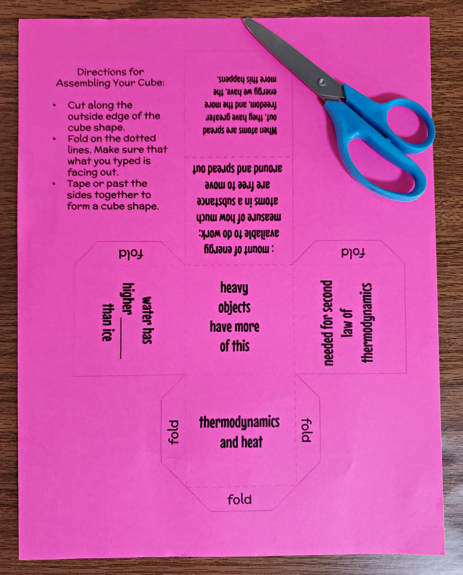 Playing with Concept Cubes to Teach Vocabulary - Vocabulary Luau